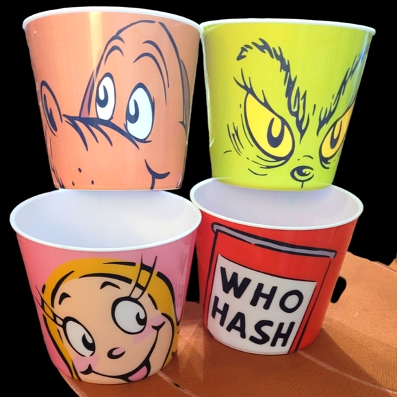 Sleigh Bell Bistro | Holiday | The Grinch Family Mini Popcorn Buckets ...
